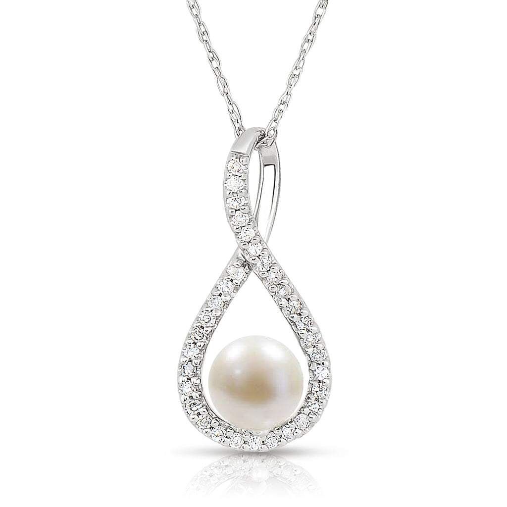 Dewdrop Pearl Twist Pendant – Harry Ritchies