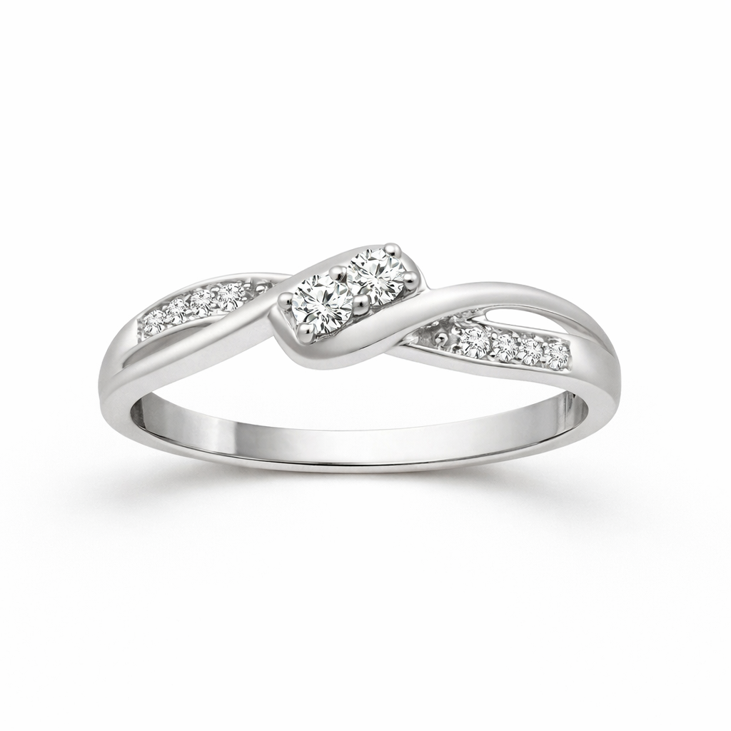 Forever Paired Round Diamond Promise Ring – Harry Ritchies