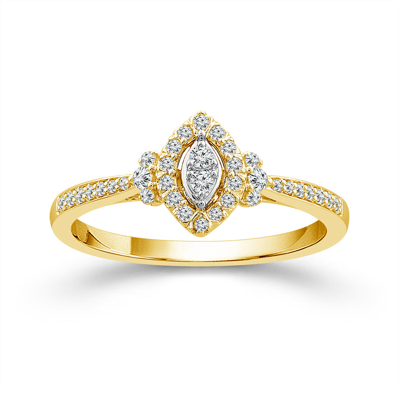 Marquise Harmony Round Diamond Promise Ring – Harry Ritchies