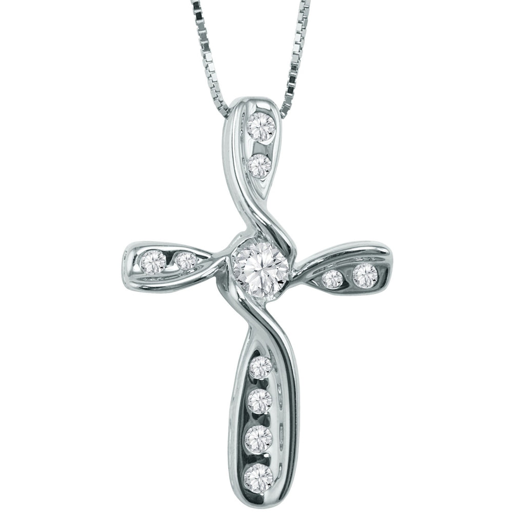 Sirena® Graceful Devotion Diamond Cross Pendant – Harry Ritchies
